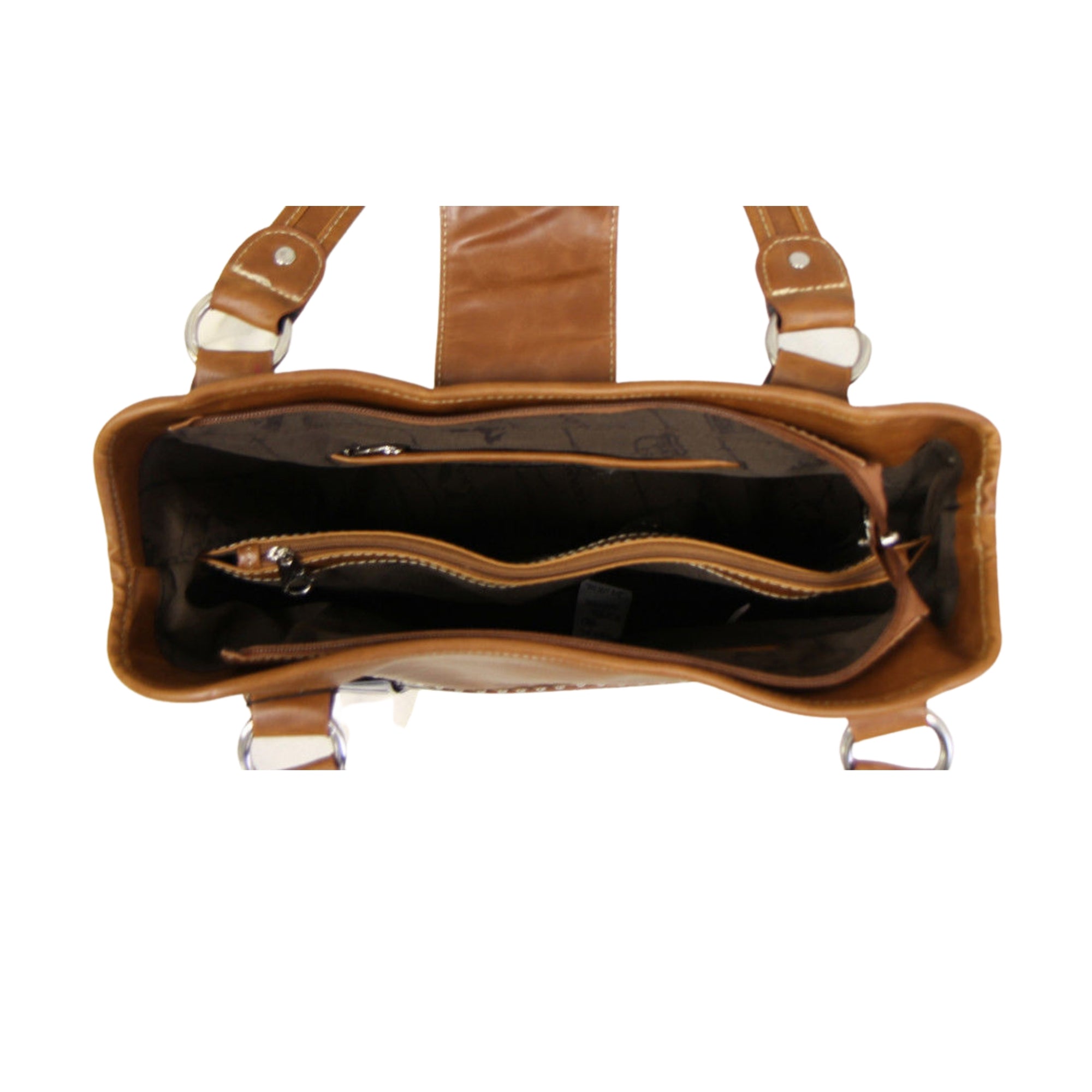 Montana West Concealed Carry Western Tooled Leather Purse - Brown — AJ Tack